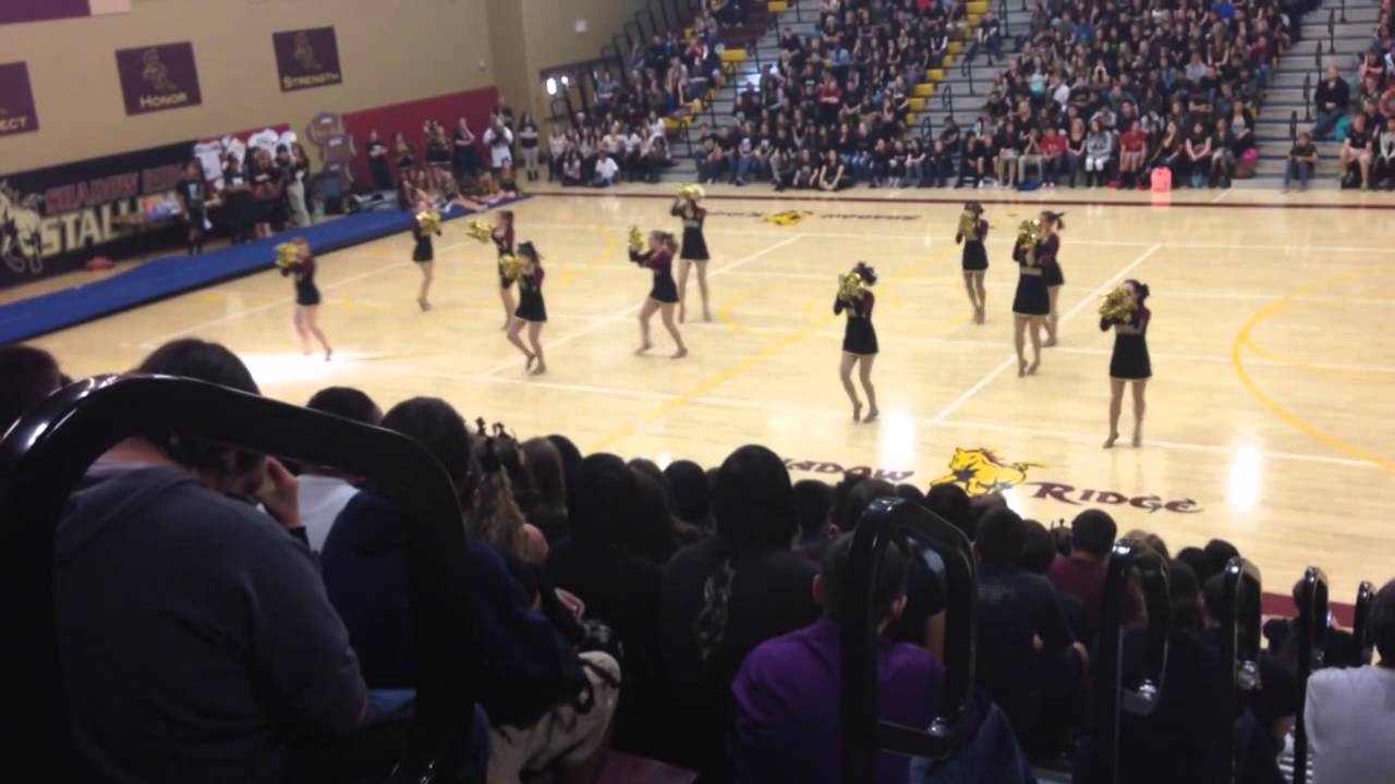 Shadow Ridge High School Pom Playoffs Pep Rally - YouTube