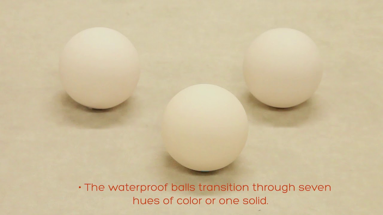 LED Color Changing Balls #9222 - YouTube