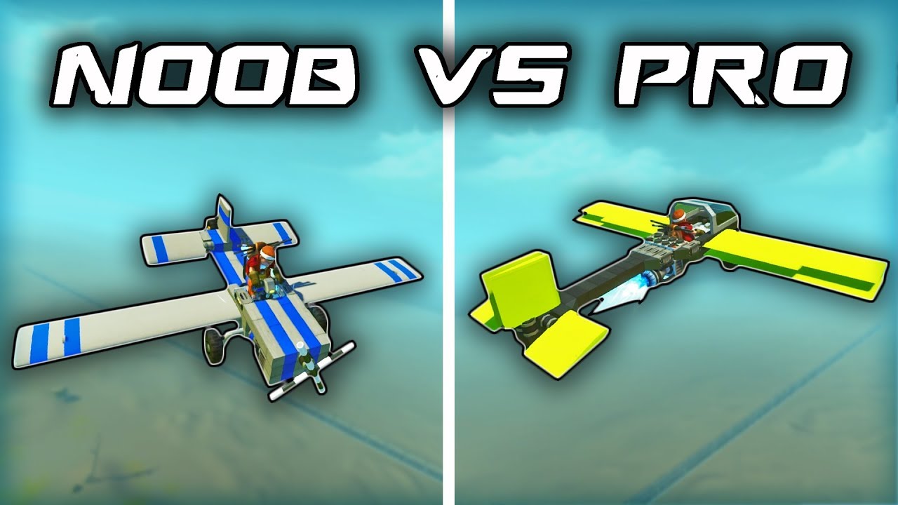 NOOB vs PRO: Plane Race Challenge! (Scrap Mechanic Gameplay) - YouTube