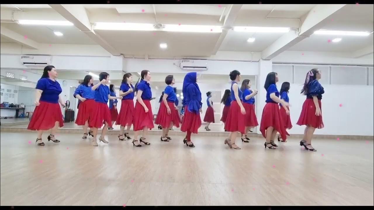 Love Is Blue Reggae - Line Dance/Beginner/32c 4w/Choreo: Yuli Icon/Demo by Dance Lover's - YouTube