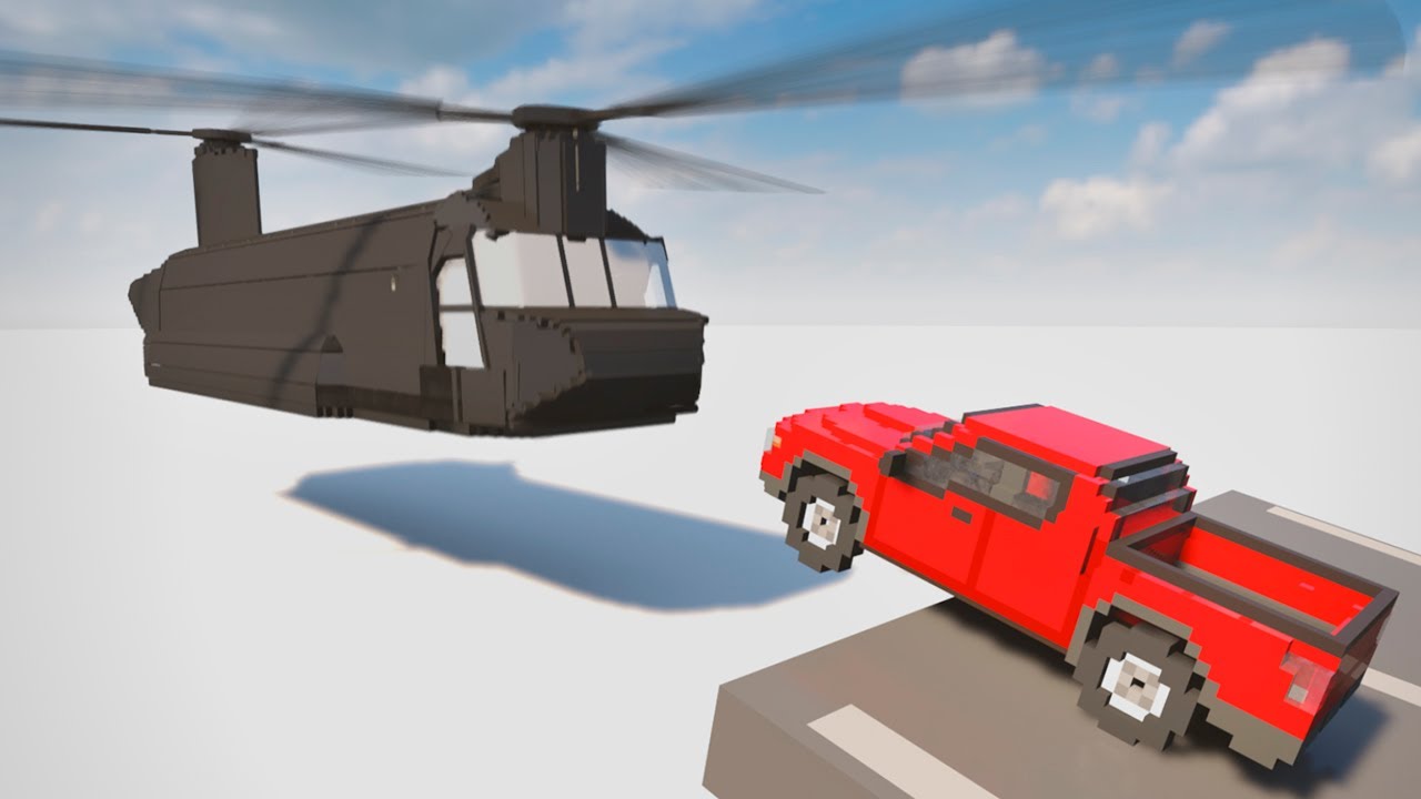 Cars vs Helicopter | Teardown Gameplay - YouTube