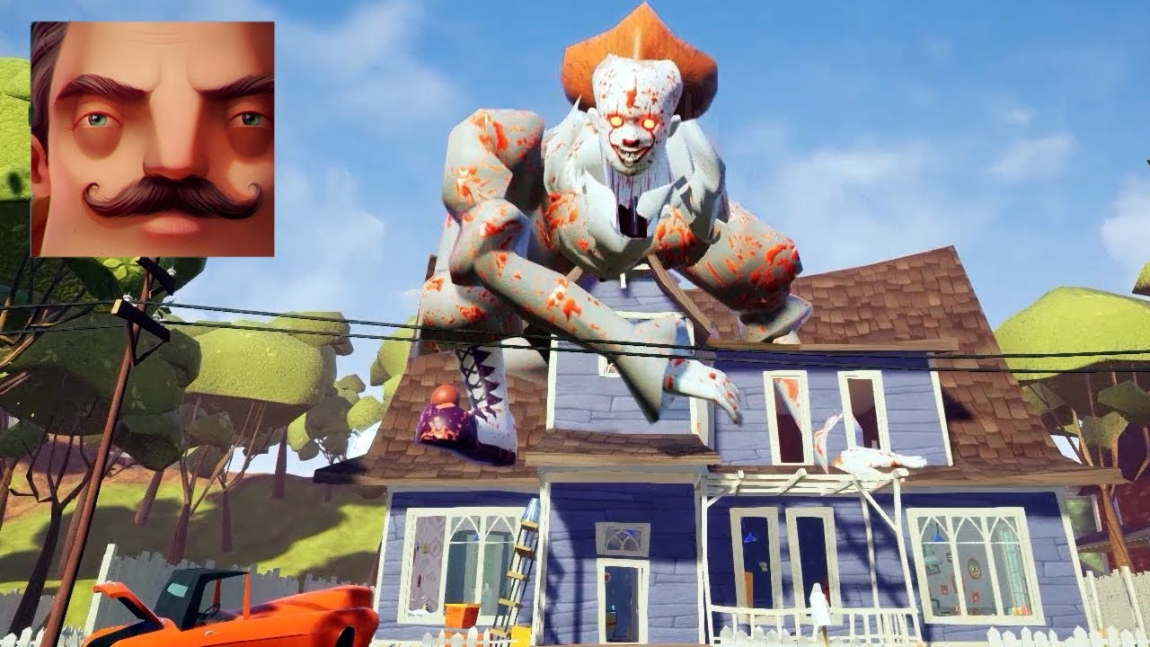 Hello Neighbor - My New Neighbor BIG Pennywise EXE - BIG IT EXE Act 2 ...
