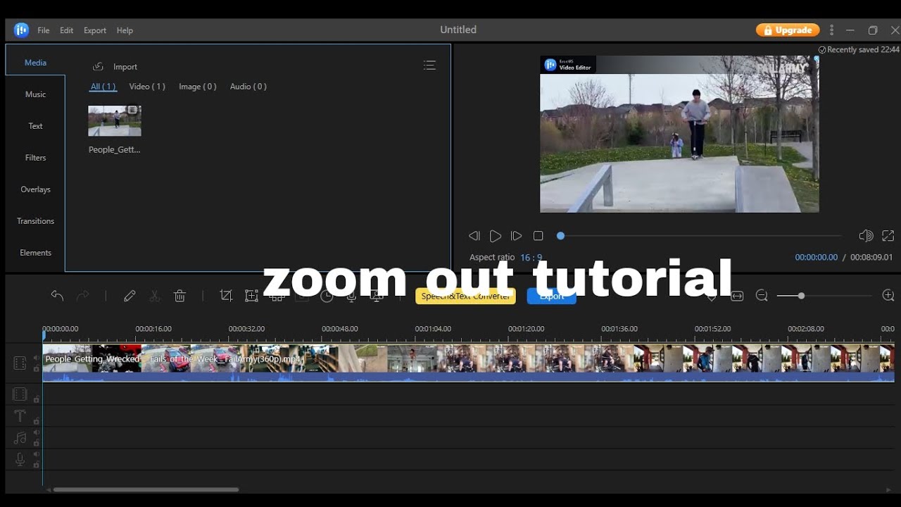 Zoom tutorial - How To Make Zoom out In the Video - YouTube