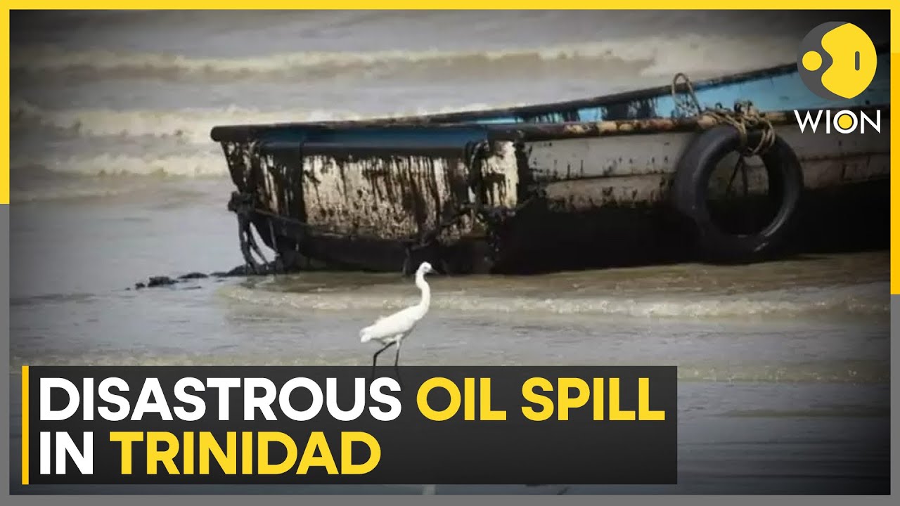 Oil spill in Trinidad & Tobago; 10 miles of coastline affected due to ...