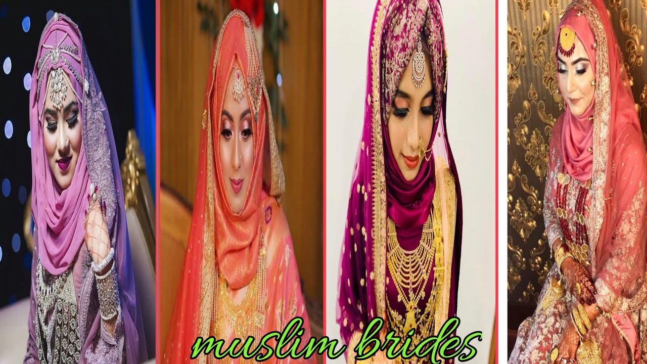 Muslim Brides Hijab look| Kashmiri Hijab Brides| Kashmiri beauty - YouTube