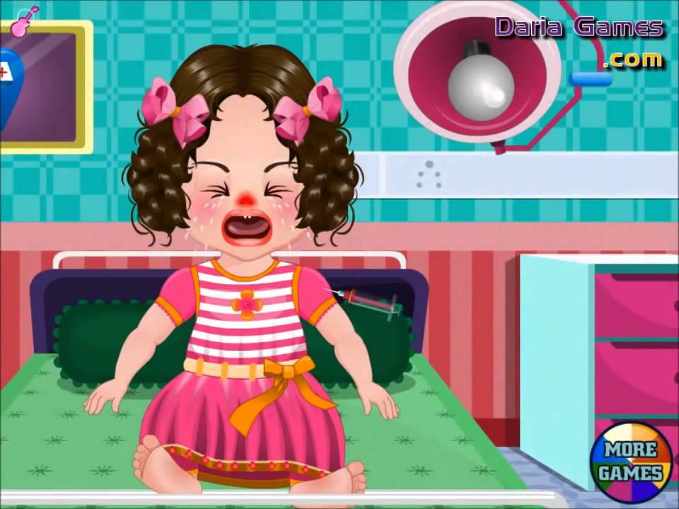 Baby Girl Got Flu Gameplay - Baby Caring Games - Baby Doctor Games ...