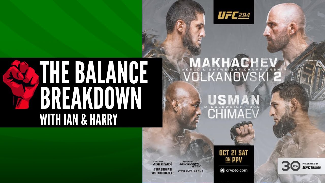 The Balance Breakdown: UFC 294 - Makhachev vs Volkanovski 2 - YouTube
