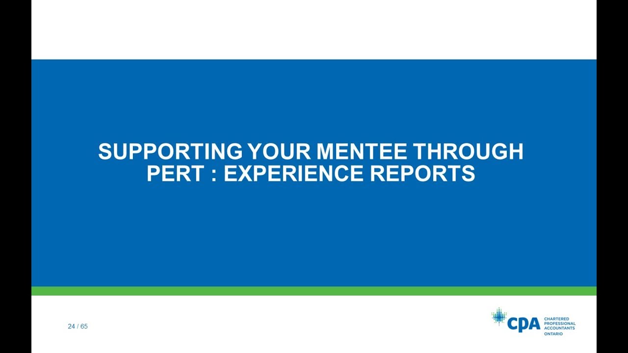3. Supporting your Mentee through PERT: Experience Reports | CPA ...
