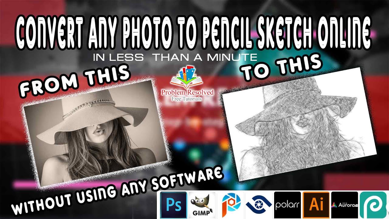 Convert multiple images to pencil sketch online without any software in ...