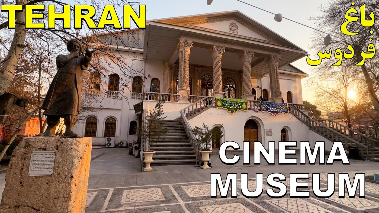 Tehran 2024_ inside the cinema museum of iran in Ferdows Garden mansion ...