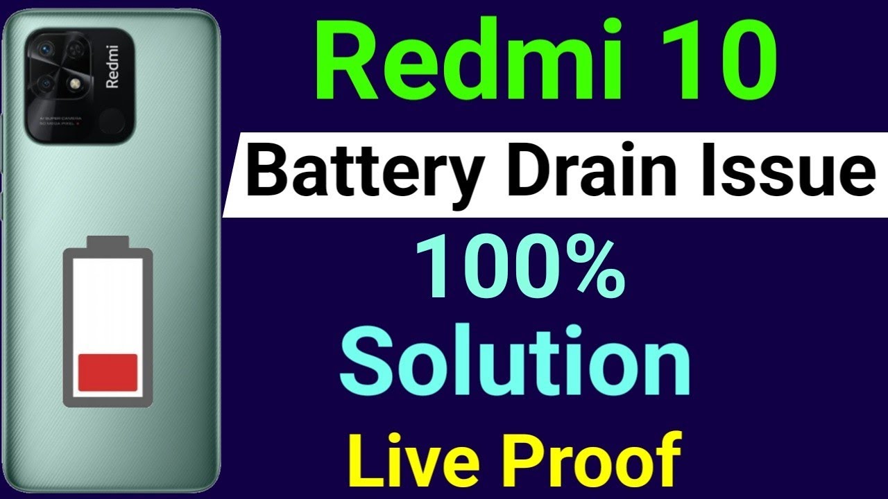 Redmi 10 Battery Drain Issue | How to Solve Battery Drain Problem in ...