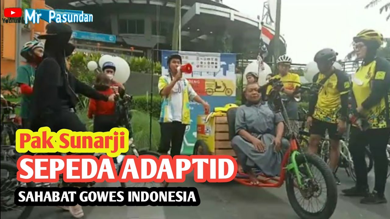 Sepeda Adaptid Pak Sunarji | Sahabat Gowes Indonesia | Jakarta - YouTube