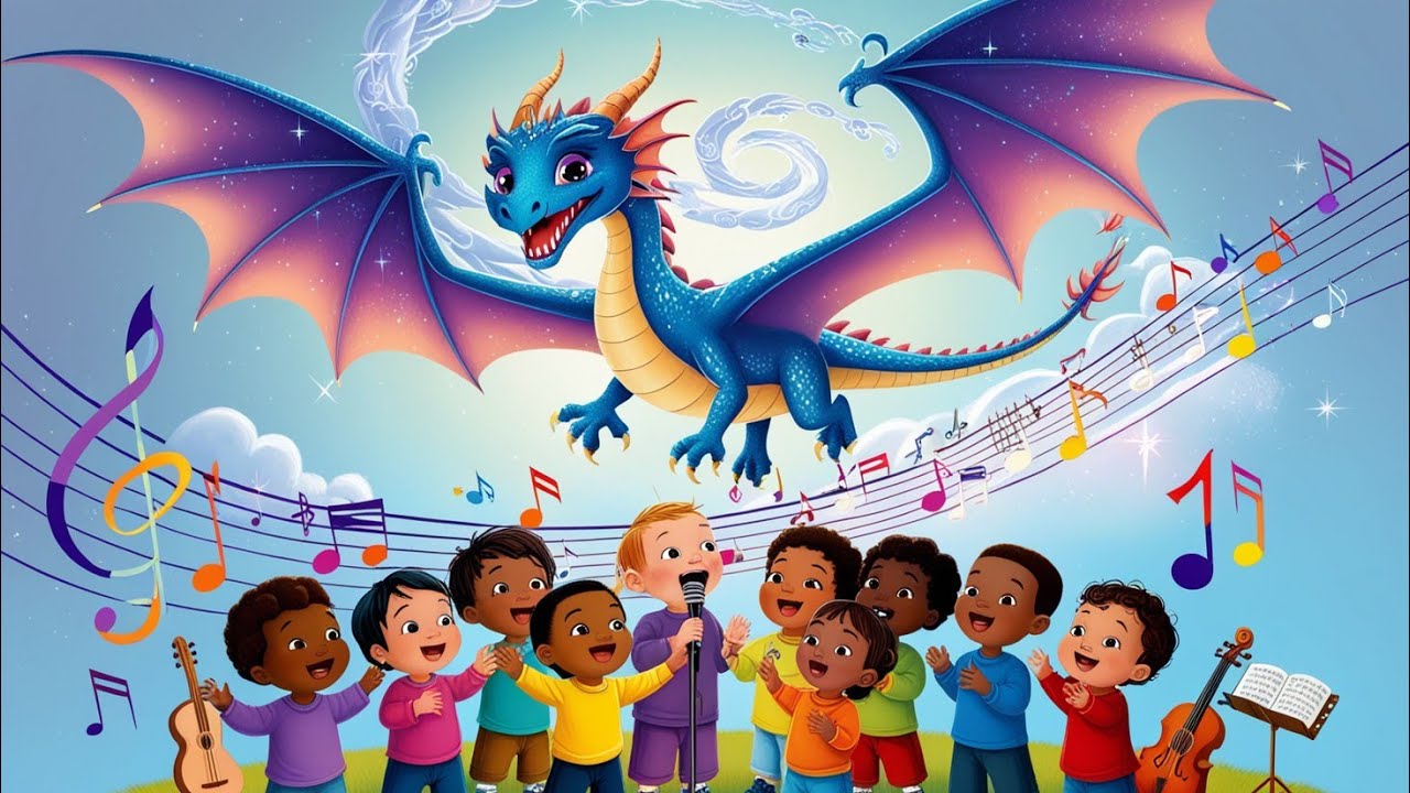 Flying Dragon|Fantasy and magic song for kid's|sing along with toddler ...