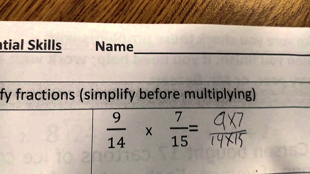 Multiply and simplify fractions - YouTube