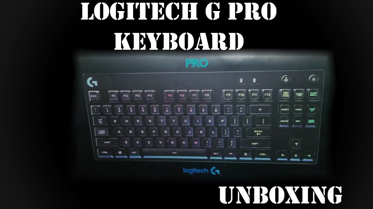Logitech G Pro Tenkeyless Keyboard Unboxing - YouTube