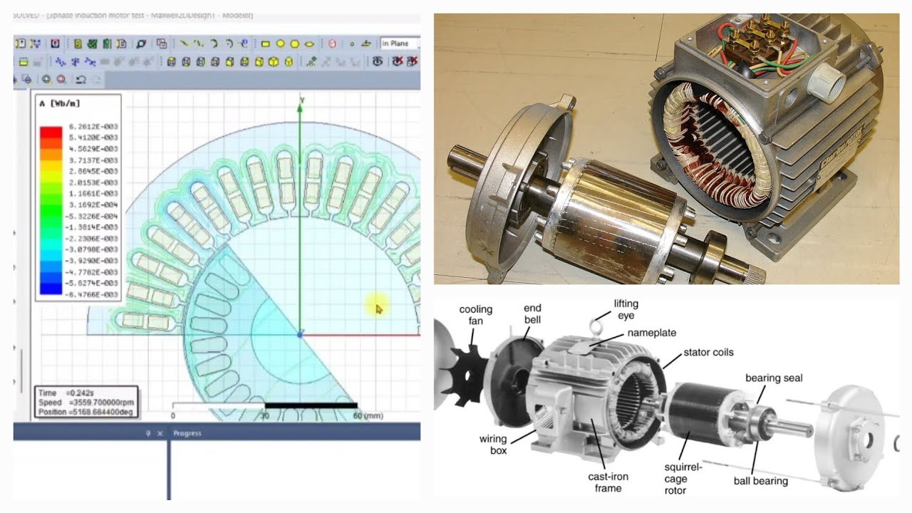 Ansys maxwell의 Rmxprt를 활용한 3상 유도전동기 설계 연습. - YouTube