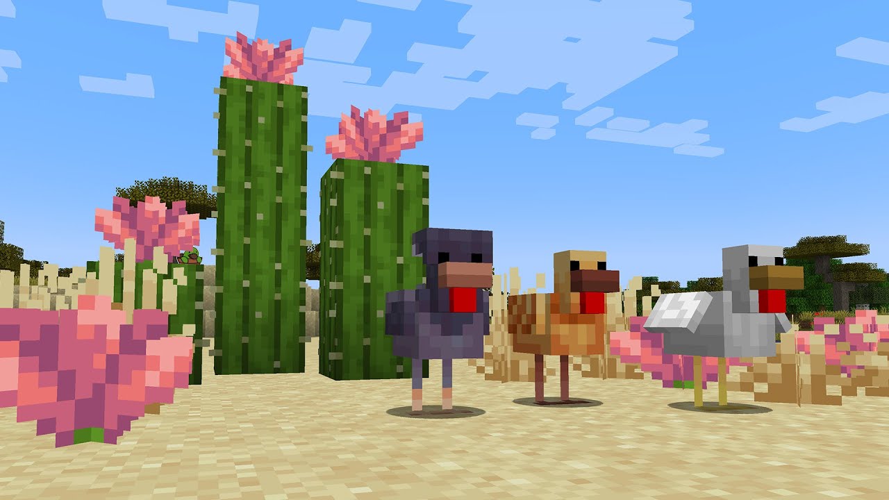 New Chicken and Desert Update!! Minecraft Snapshot Day! - YouTube