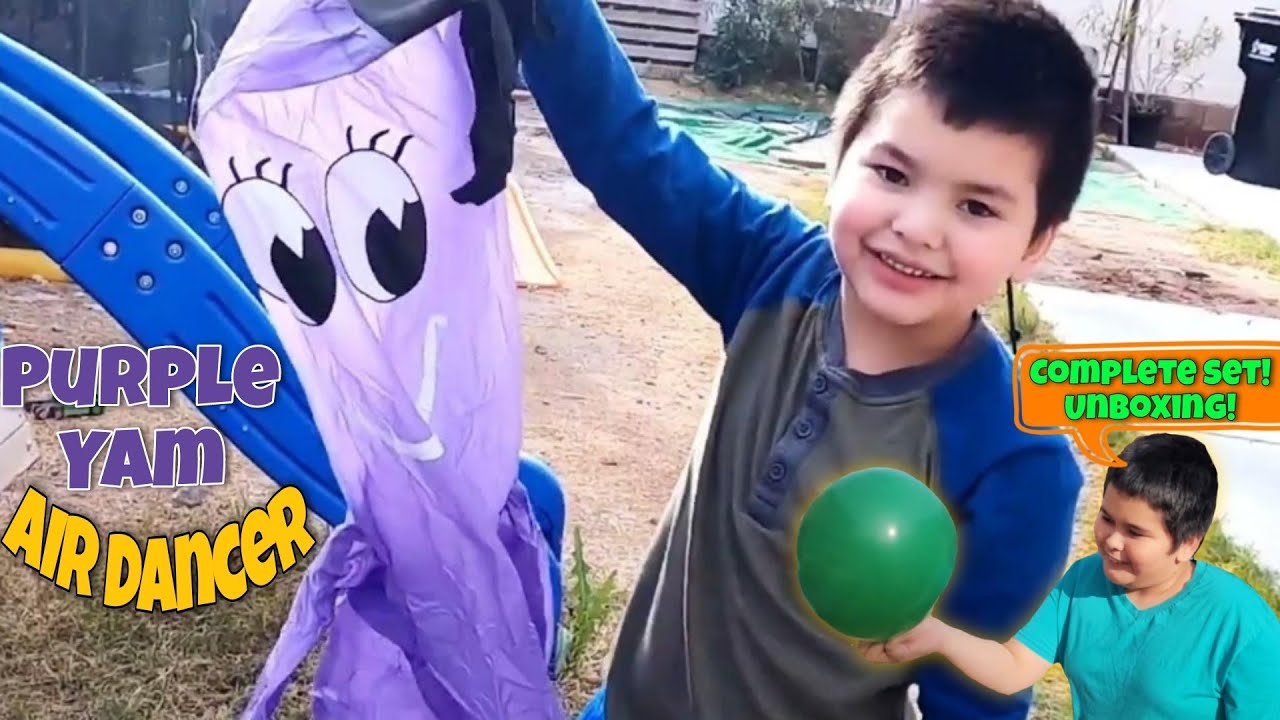 Winning Complete Set Of Purple Yam Air Dancer! Unboxing And Balloon ...
