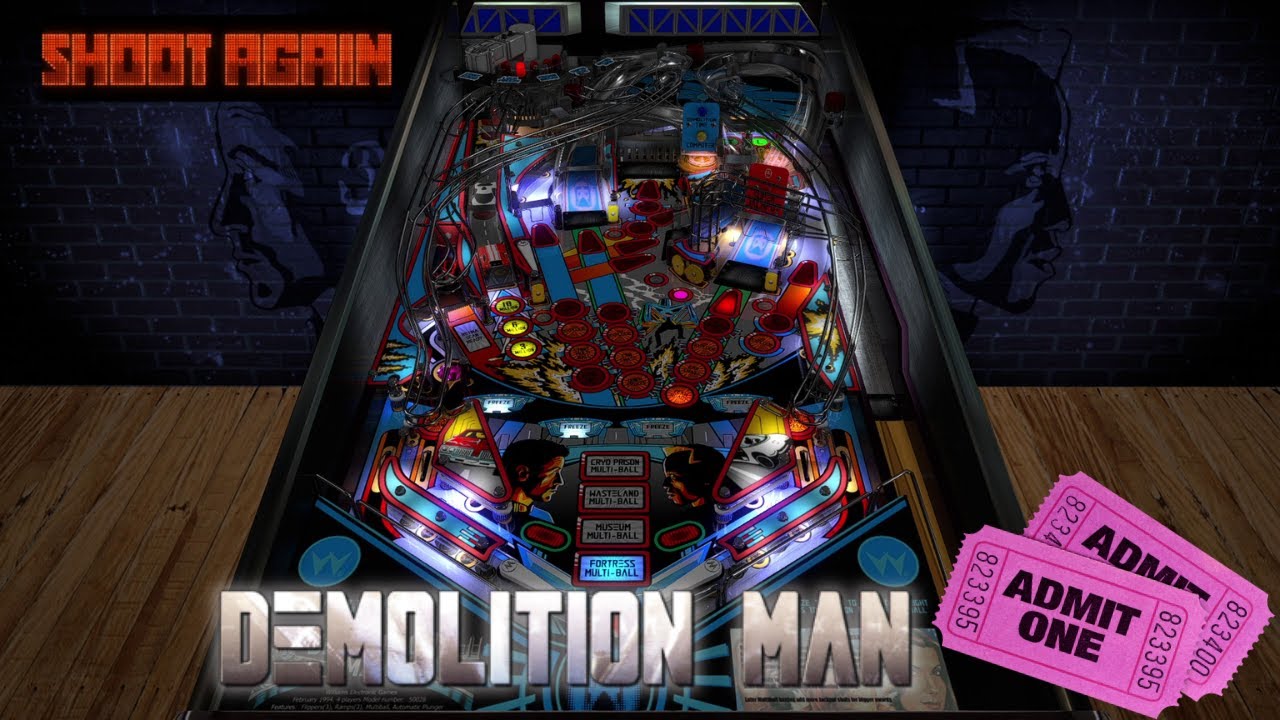 Pinball & A Movie : Demolition Man (Williams, 1994) - YouTube