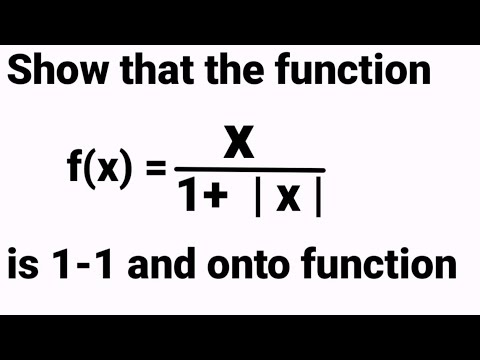 What is 1-1 and Onto Function || Questions of One-One and Onto Function ...