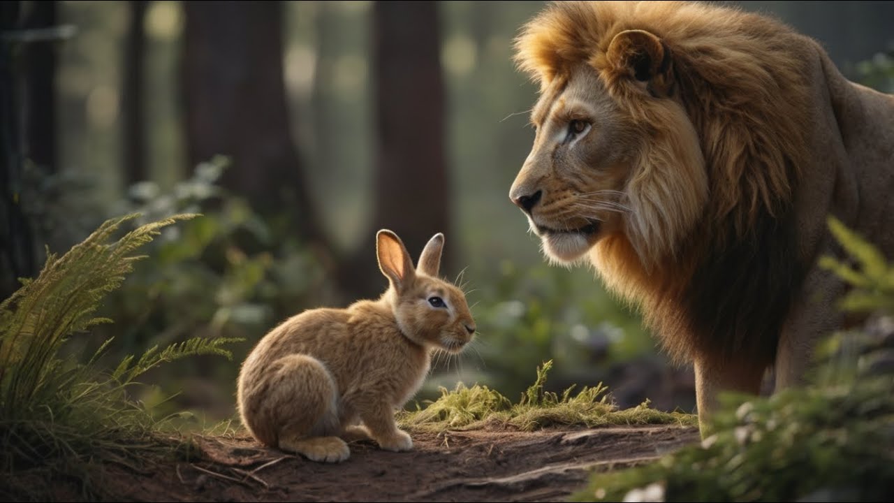 The Lion and the Clever Rabbit || Kids Story || StoryTime for Kids ...