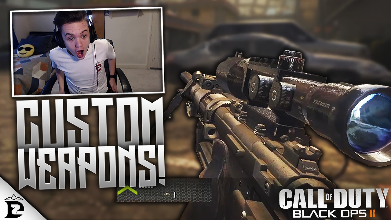 TRICKSHOTTING WITH CUSTOM BO2 GUNS!! - YouTube