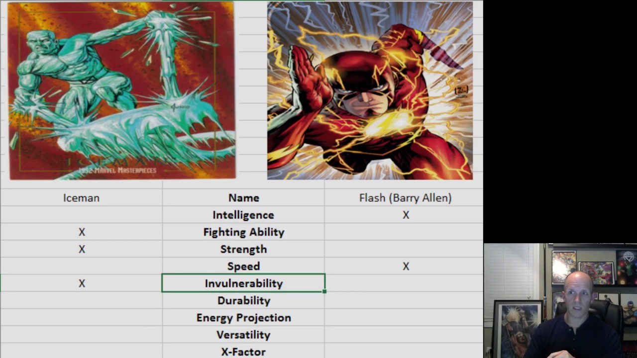 Marvel vs DC Iceman vs Flash (Barry Allen) - YouTube