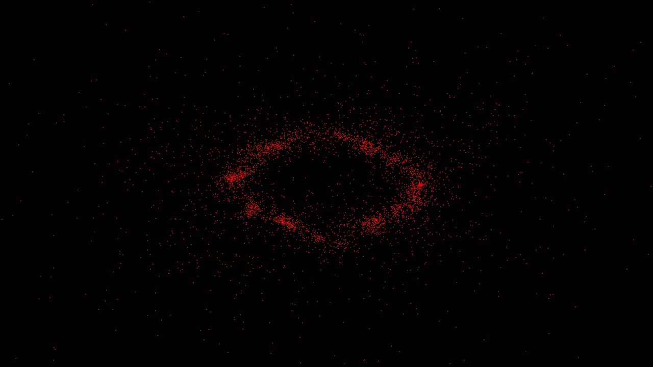 A many-body simulation in JavaScript - YouTube