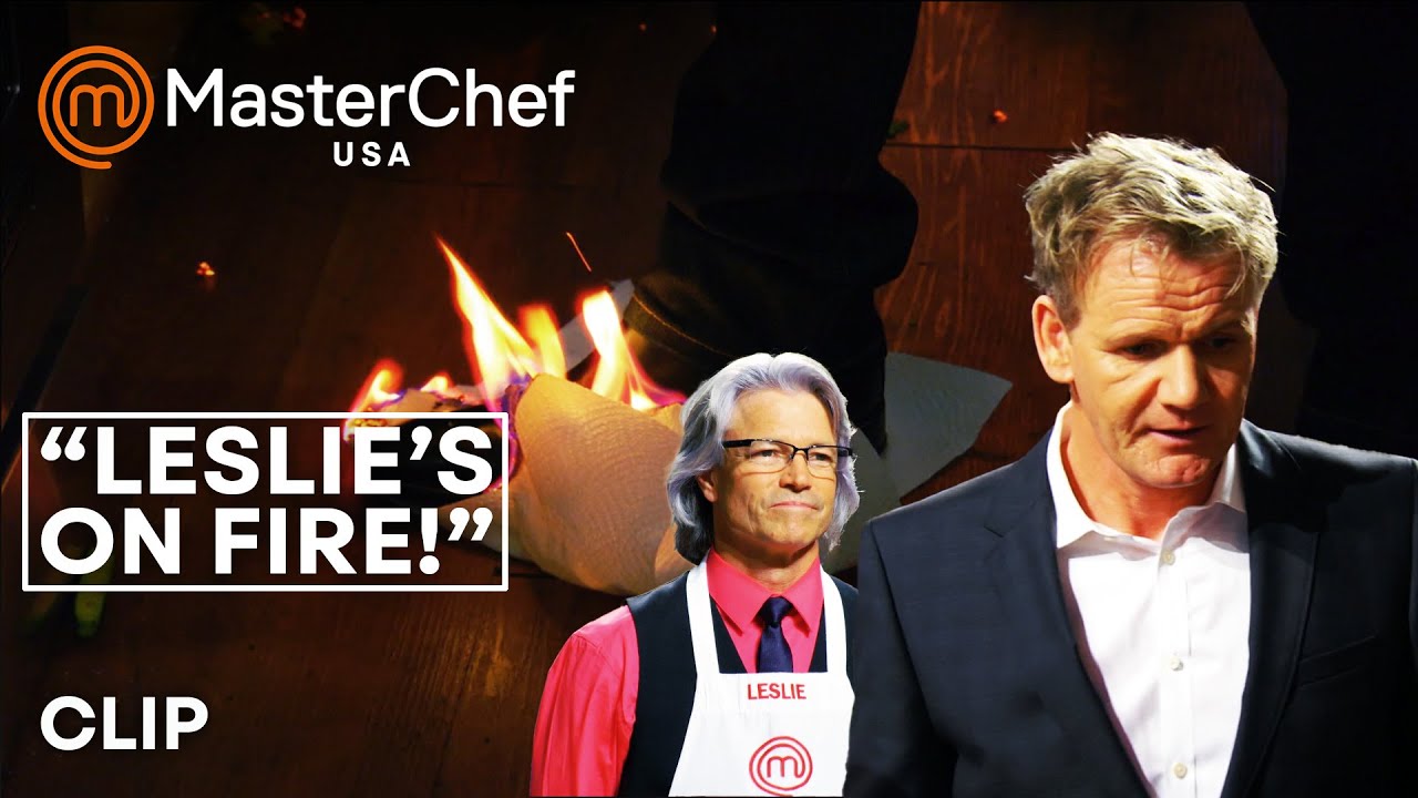 Leslie Is On Fire | MasterChef USA | MasterChef World - YouTube
