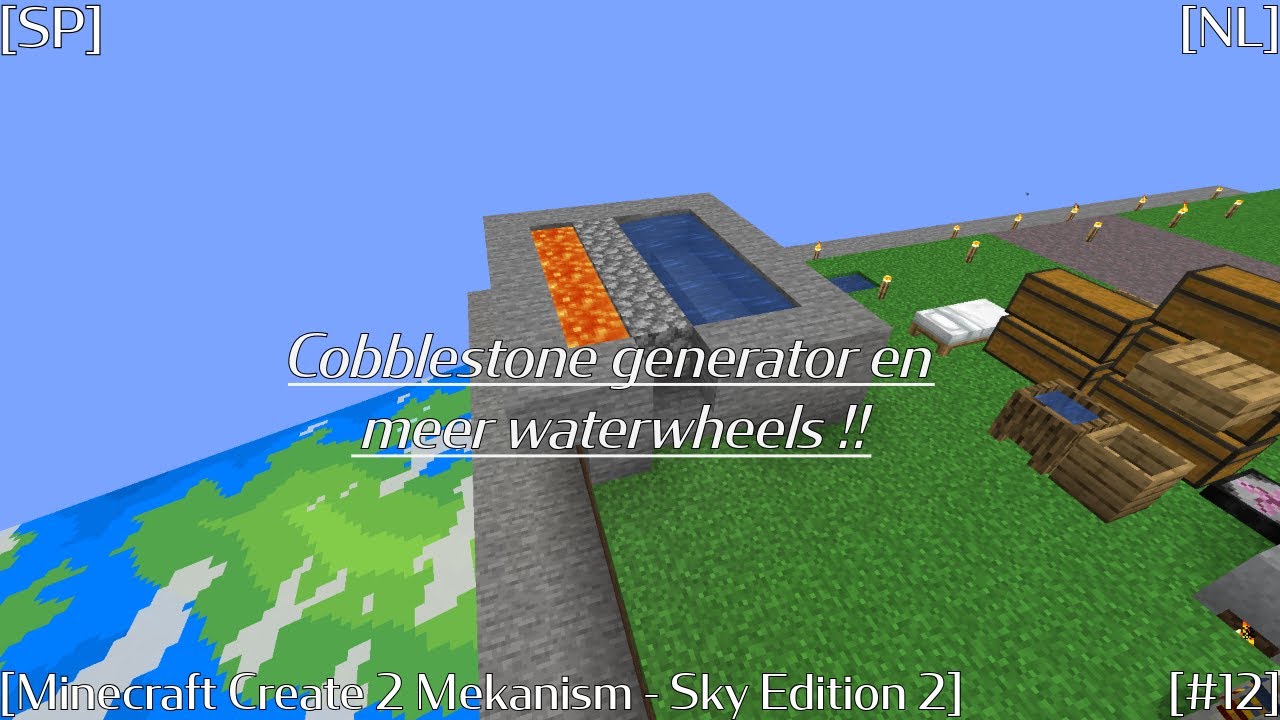 [SP]Cobblestone generator en meer waterwheels!! [Minecraft Create 2 ...