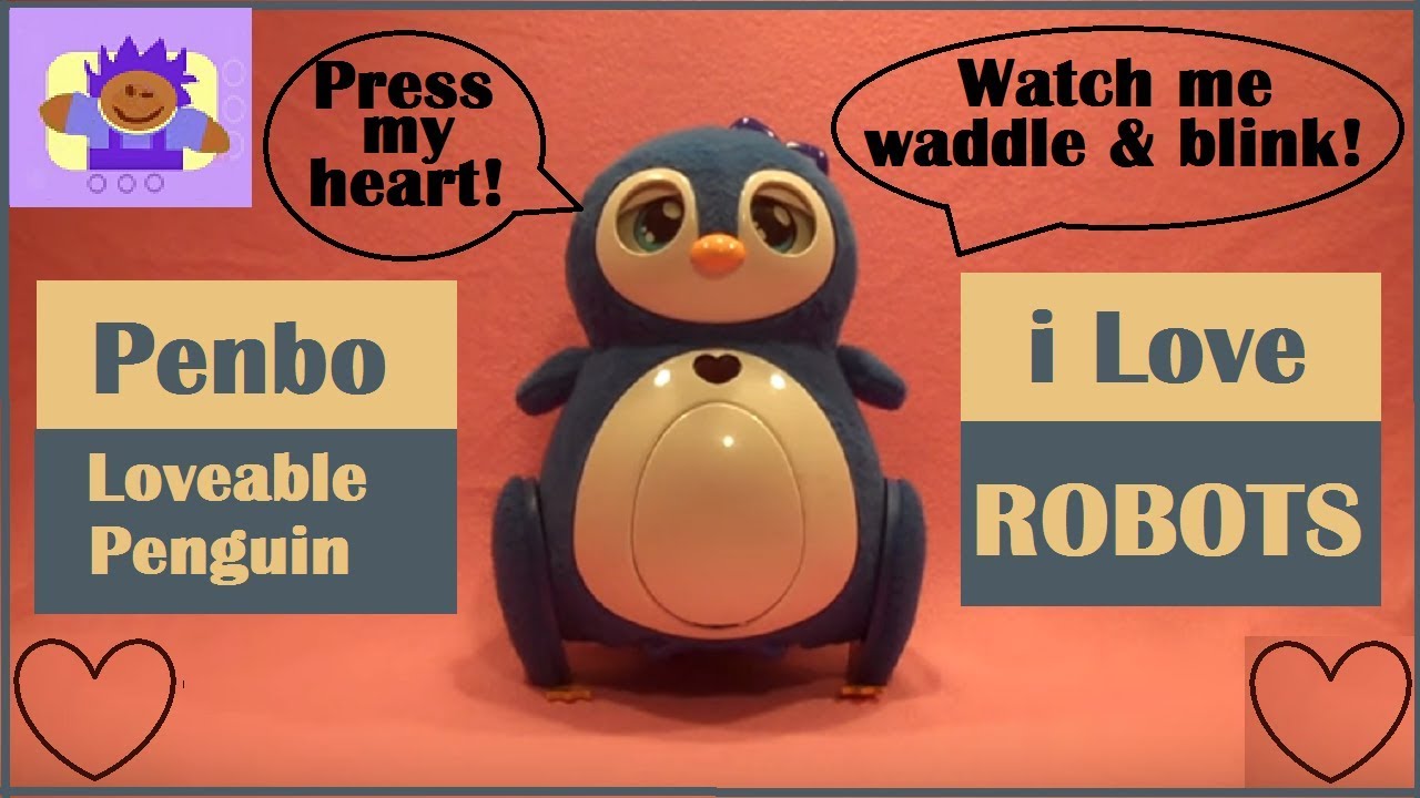 Bossa Nova Blue Penbo Interactive Waddling Penguin - YouTube