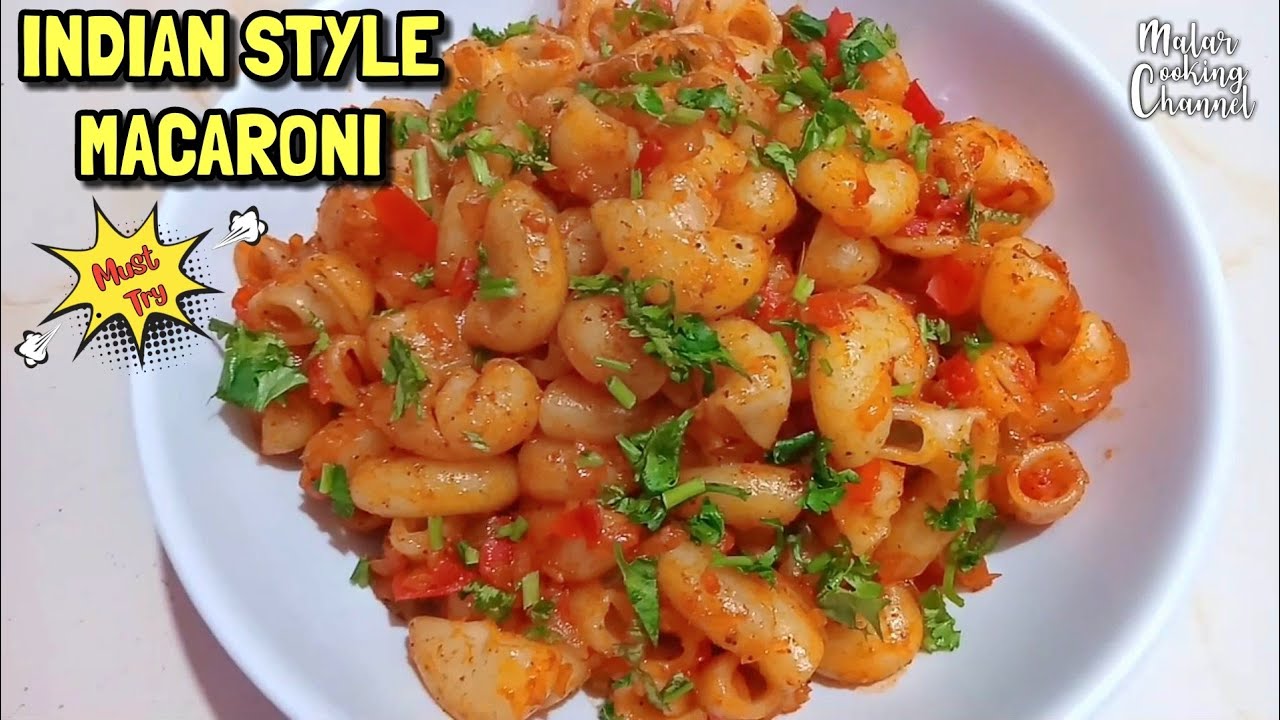 Indian Style Macaroni / Kids Lunch Box Recipe / Indian Style Macaroni ...