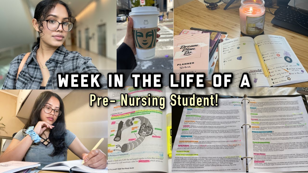 WEEK IN THE LIFE OF A PRE NURSING STUDENT | STUDY WITH ME, UNBOXING ...