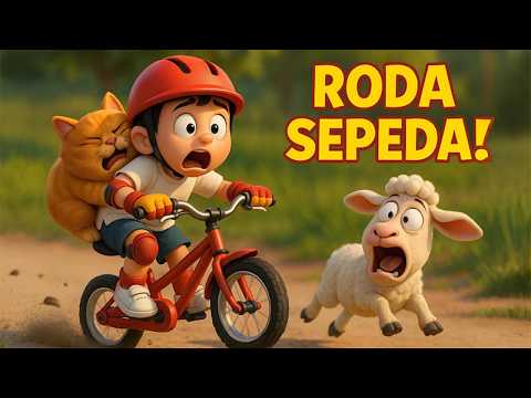 Roda Sepedaku Berputar Putar 🚴‍♂️ | Petualangan Hisyam & Gembul