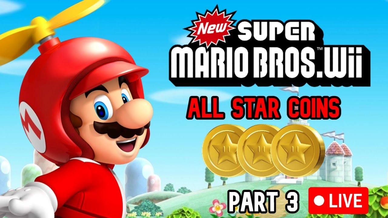 Collecting Every Star Coin in New Super Mario Bros Wii (Part 3) - YouTube