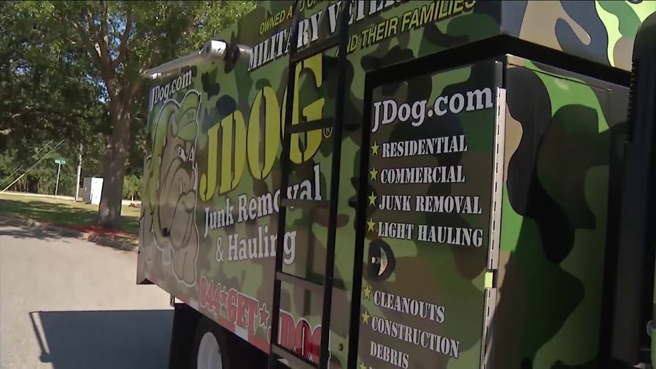 J-Dog Junk Removal has a mission to hire Veterans - YouTube