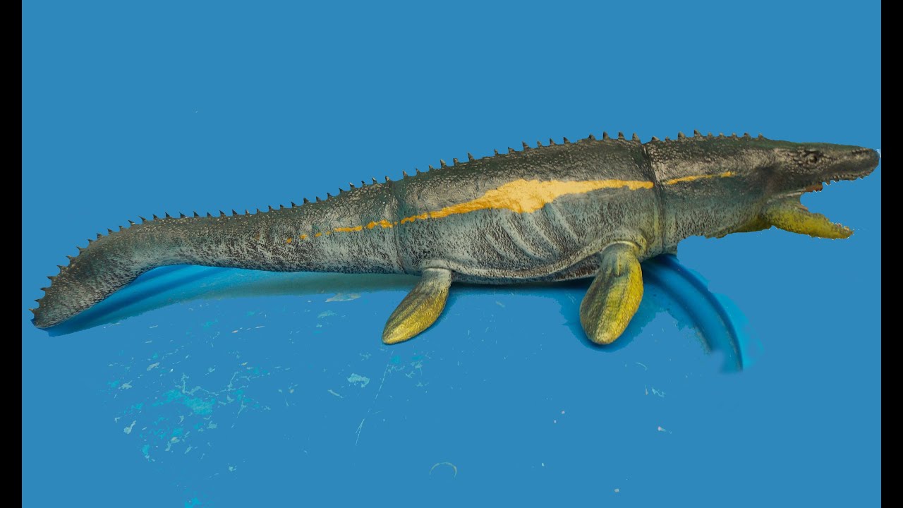 Mosasaurus Mosasaurio jurassic toys review craft - YouTube