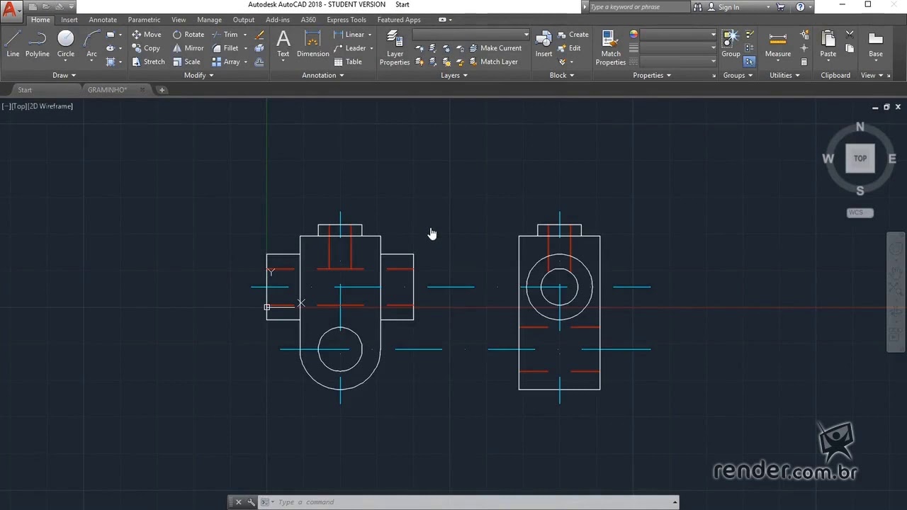 8 - Travailler avec Couches | AutoCAD 2018 2D Essentials - YouTube