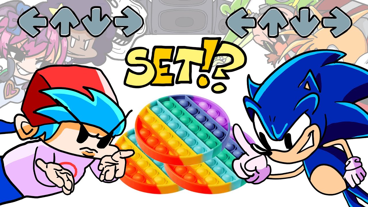 FNF Characters Tournament with Sonic Characters | POP-IT Battle ...