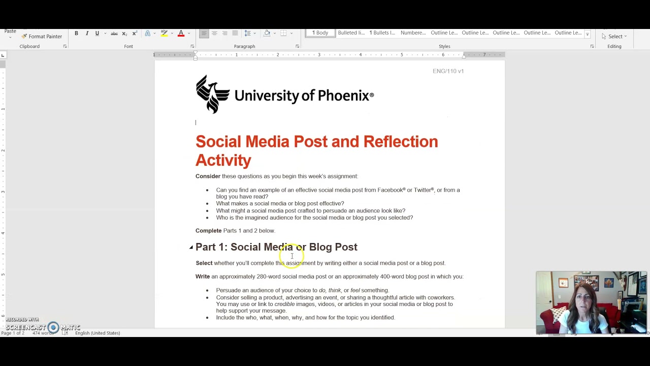 ENG/110 Week 3 Assignment Directions - YouTube