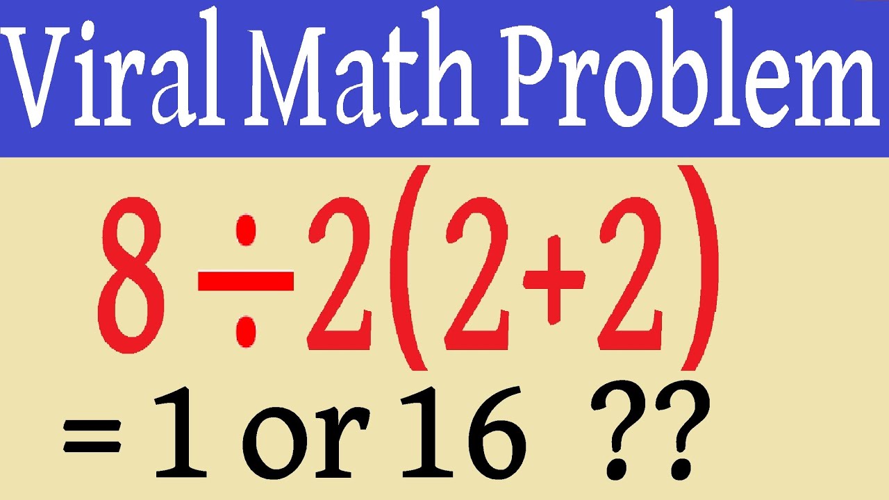 Can U Solve The Viral Math Problem BODMAS Or PEMDAS Math Can U Solve The Viral Math Problem BODMAS Or PEMDAS Math