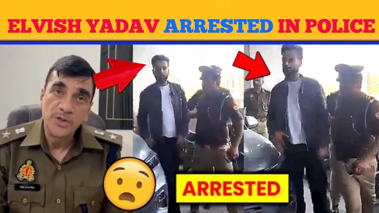 Elvish yadav arrested by police 14 days jail ||Elvish yadav Arrest ...