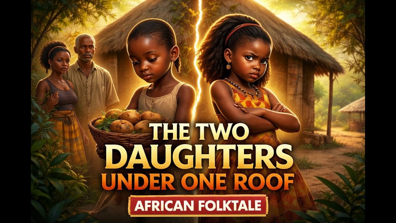 The Two Daughters Under One Roof | A Powerful African Folktale - YouTube
