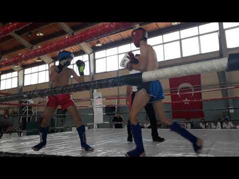 Kickboks ege bölge şampiyonası lowkick final müsabakası K.O
