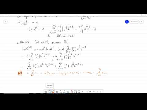 Démonstration de la formule du binôme de Newton - YouTube