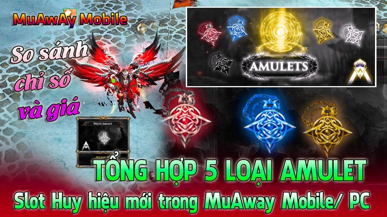 Tổng hợp 5 loại Bùa Amulet MuAwaY Slot Huy hiệu mới Ra mắt - 5 loại ...
