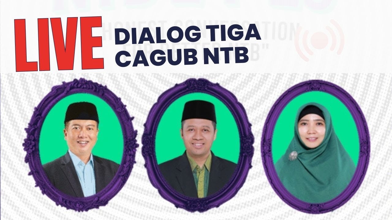 LIVE: Dialog Tiga Cagub NTB 2024-2029 - Gedung Dome Unram - YouTube