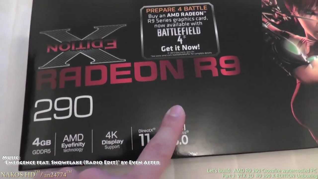 VTX 3D X EDITION R9 290 Unboxing - YouTube