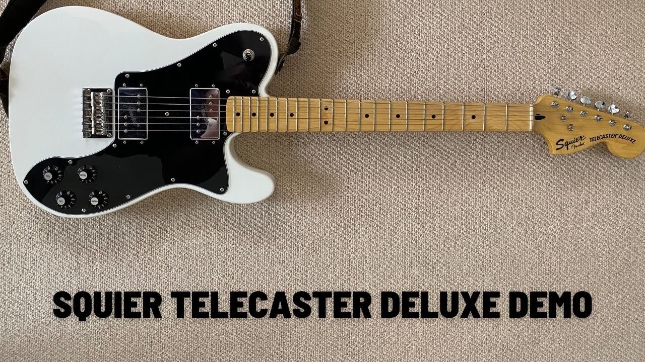 Squier Telecaster Deluxe Demo - YouTube