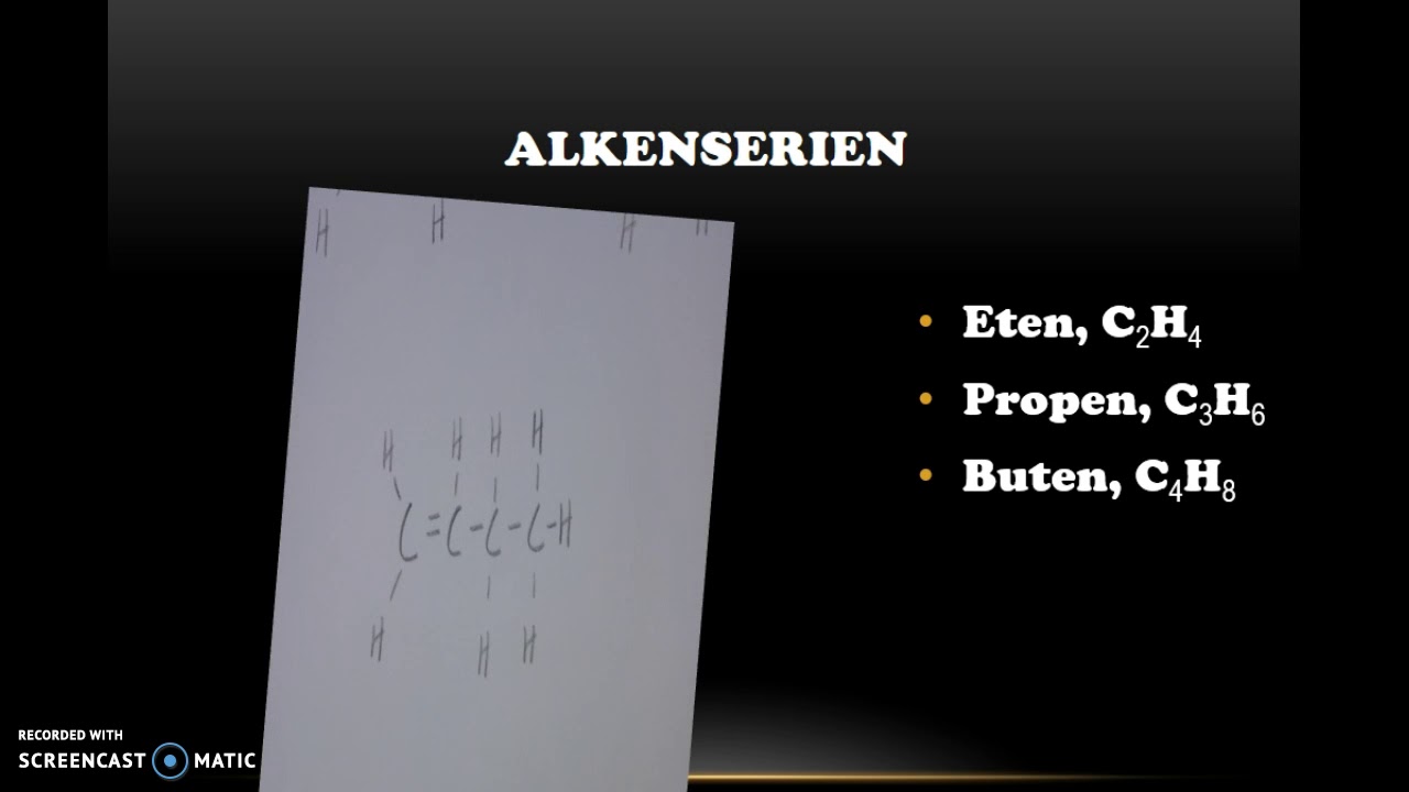 Alkan-, alken- och alkynserien - YouTube